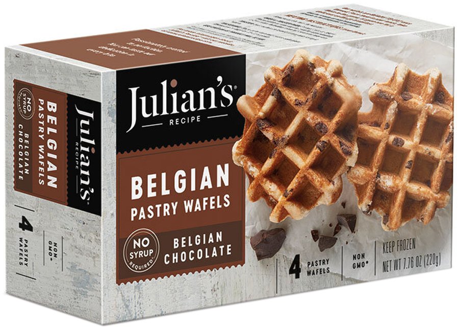 Julian's Recipe Frozen Belgian Waffles - Chocolate - Shop Entrees ...