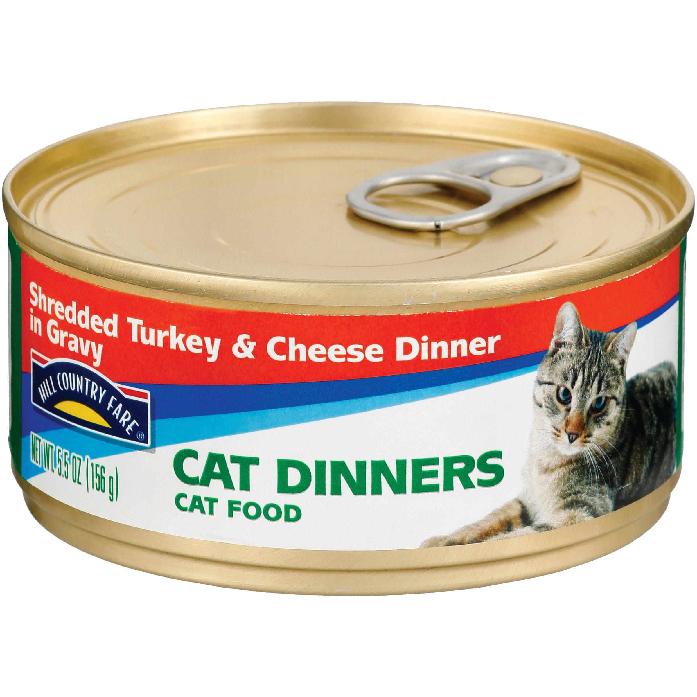 Hill Country Fare Cat Dinners Shredded Turkey & Cheese Dinner in Gravy ...