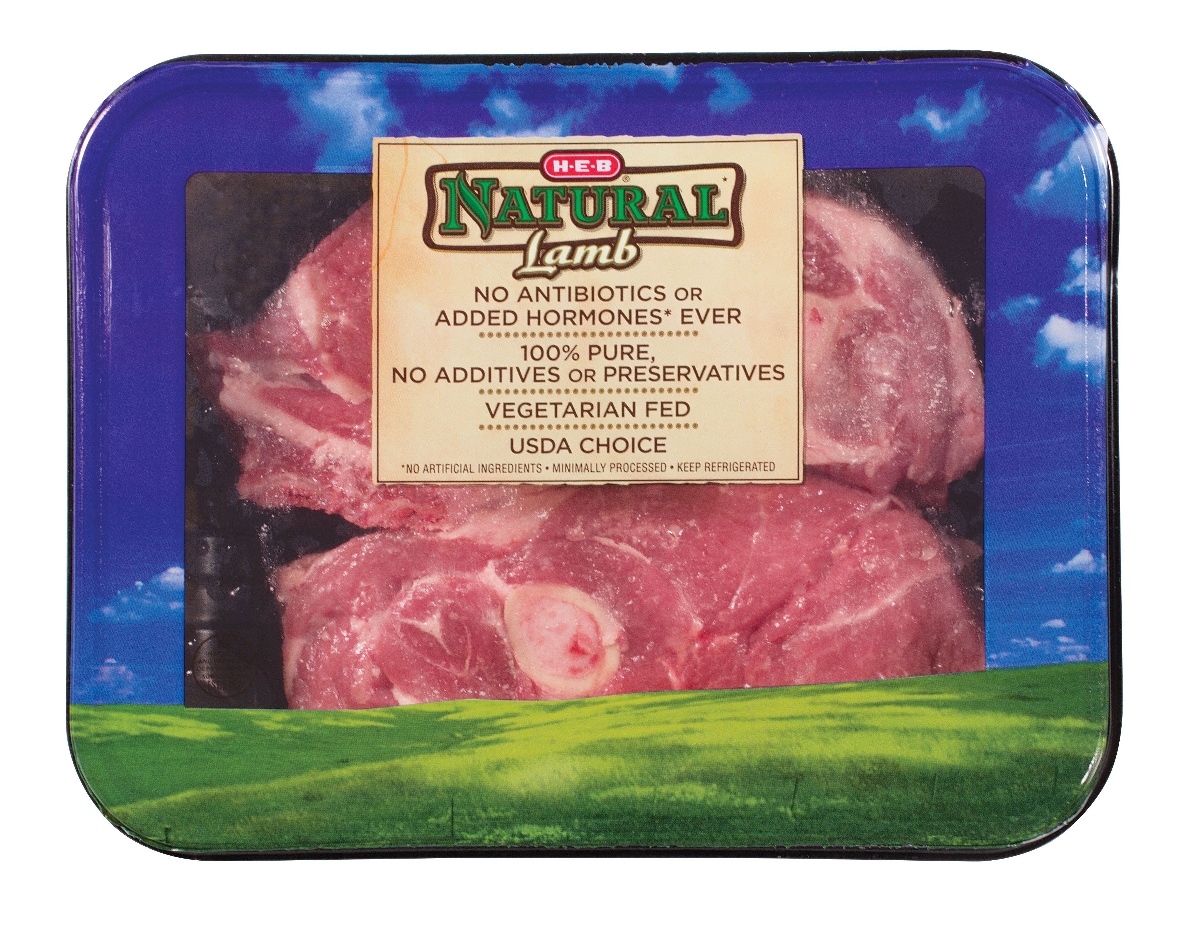 H-E-B Natural Lamb Shoulder Blade Chops - Shop Lamb & goat at H-E-B