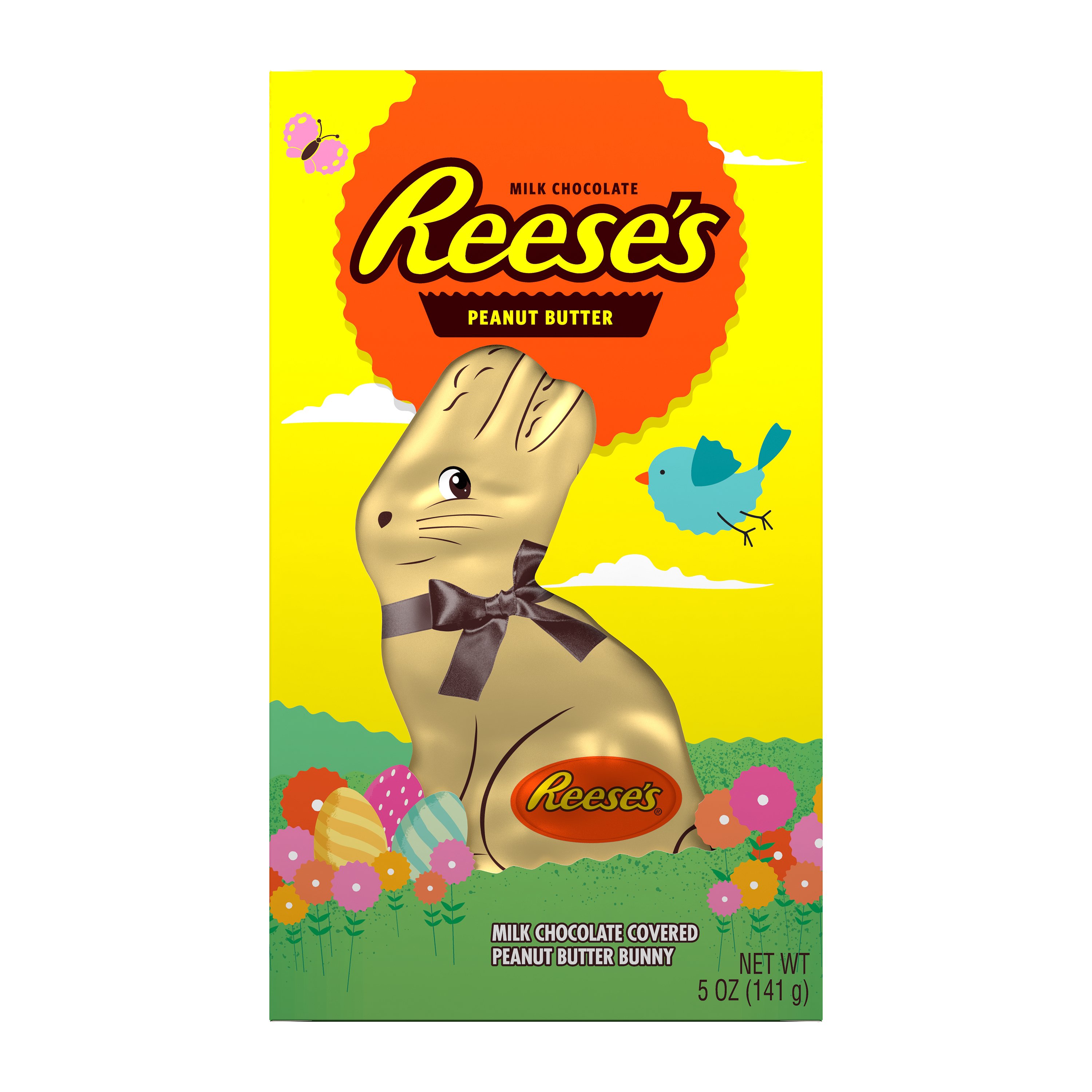 Reese's Milk Chocolate Peanut Butter Bunny Easter Candy - Shop Candy at ...