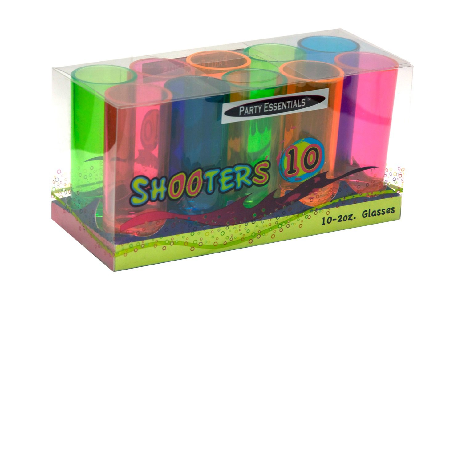 Northwest Party Essentials Assorted Shot Glasses Neon Boxed - Shop ...