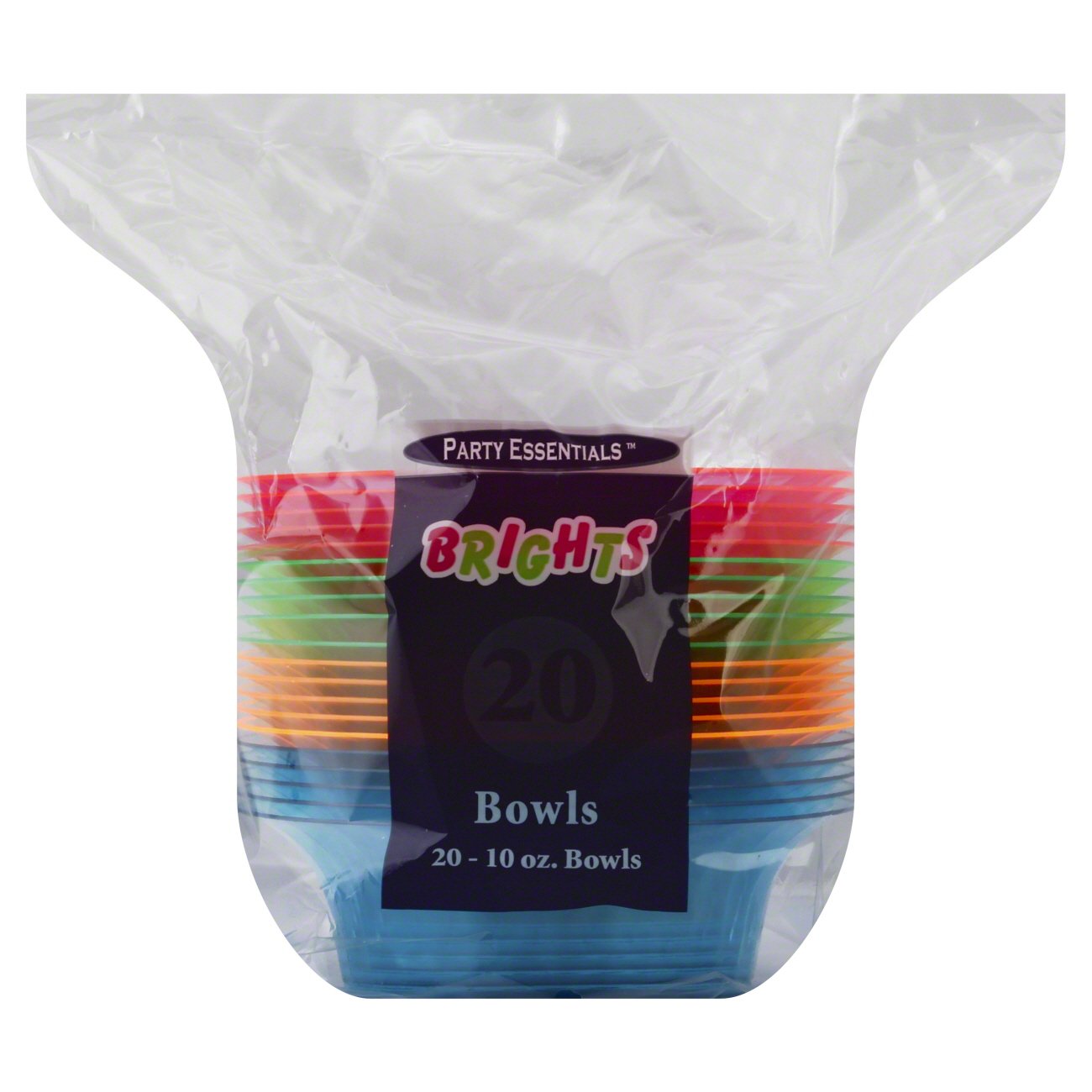 Northwest Party Essentials Brights Bowls Assorted Neon - Shop Plates ...