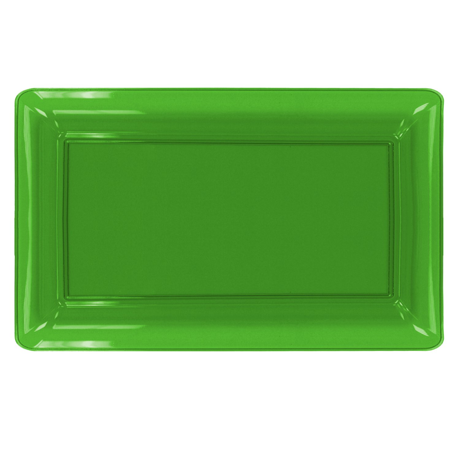 Northwest Party Essentials Rectangular Neon Green Tray - Shop Serving ...