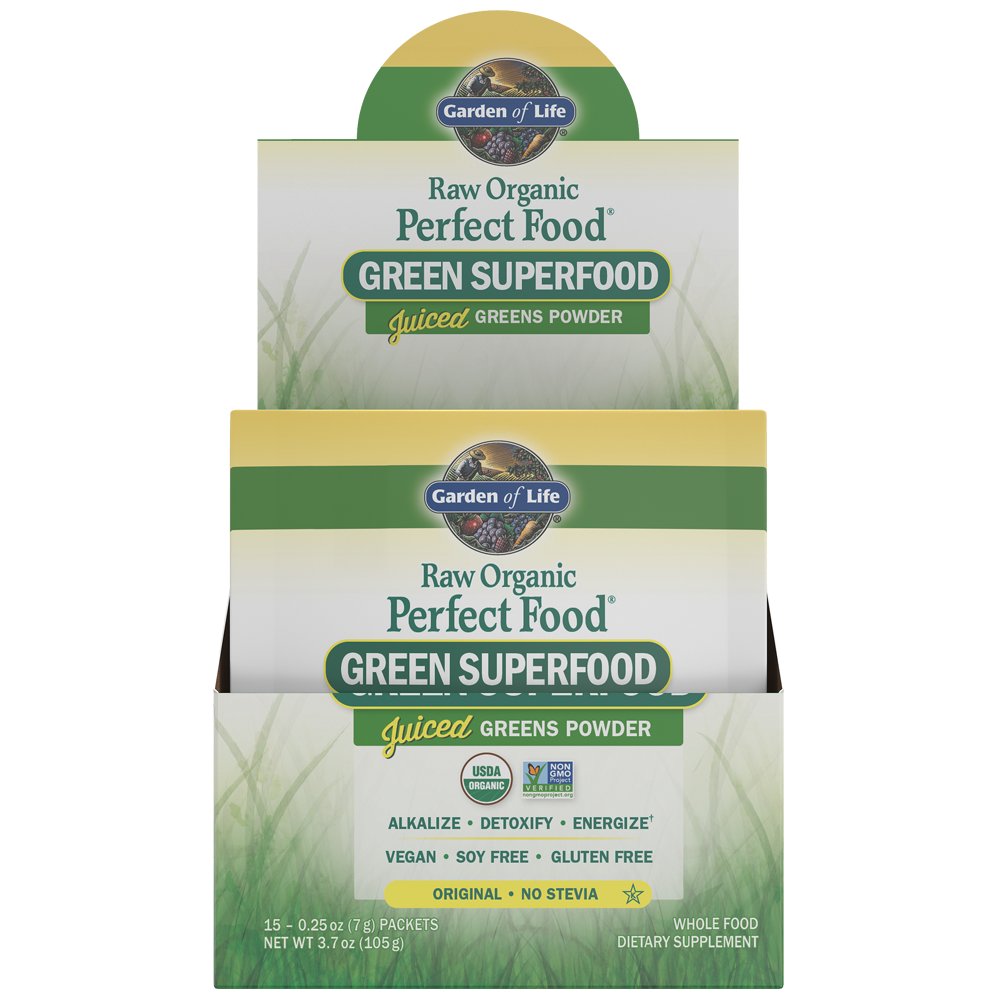 Garden of Life Raw Organic Perfect Food Green Superfood Powder Original ...