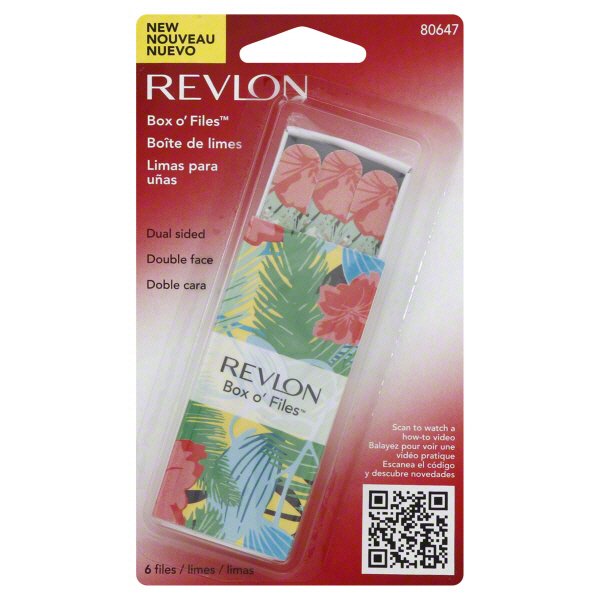 Revlon Box 'o Files Dual Sided Nail Files - Shop Manicure & pedicure ...