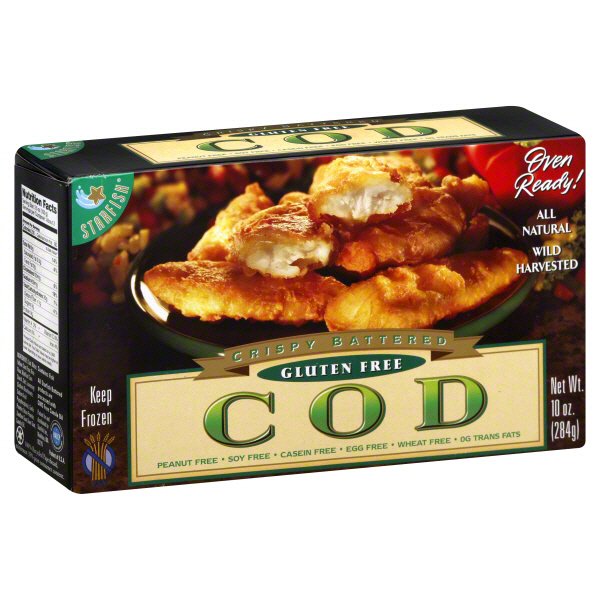 Pacific Sustainable Seafood Gluten Free Crispy Battered Cod - Shop Fish ...