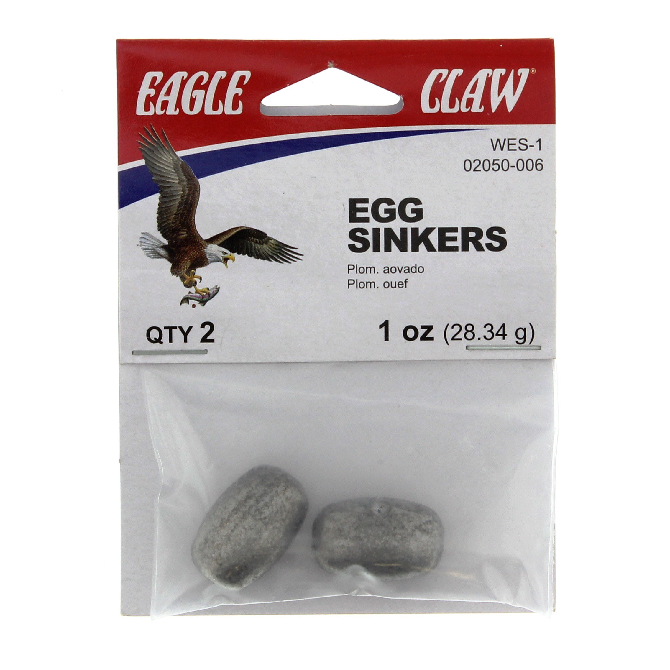 Eagle Claw 1 OZ Egg Sinkers - Shop Fishing at H-E-B