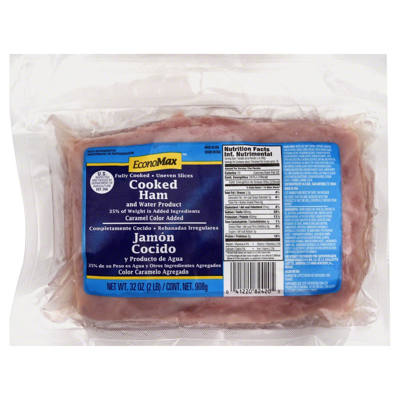 EconoMax Cooked Ham - Shop Meat at H-E-B