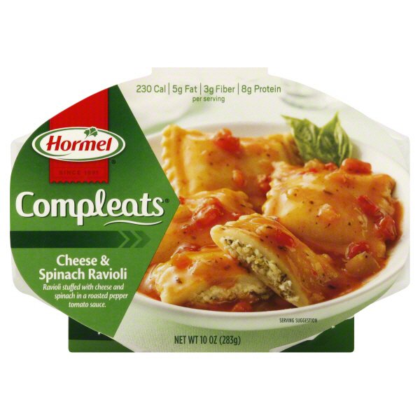 Hormel Compleats Cheese & Spinach Ravioli - Shop Pantry meals at H-E-B