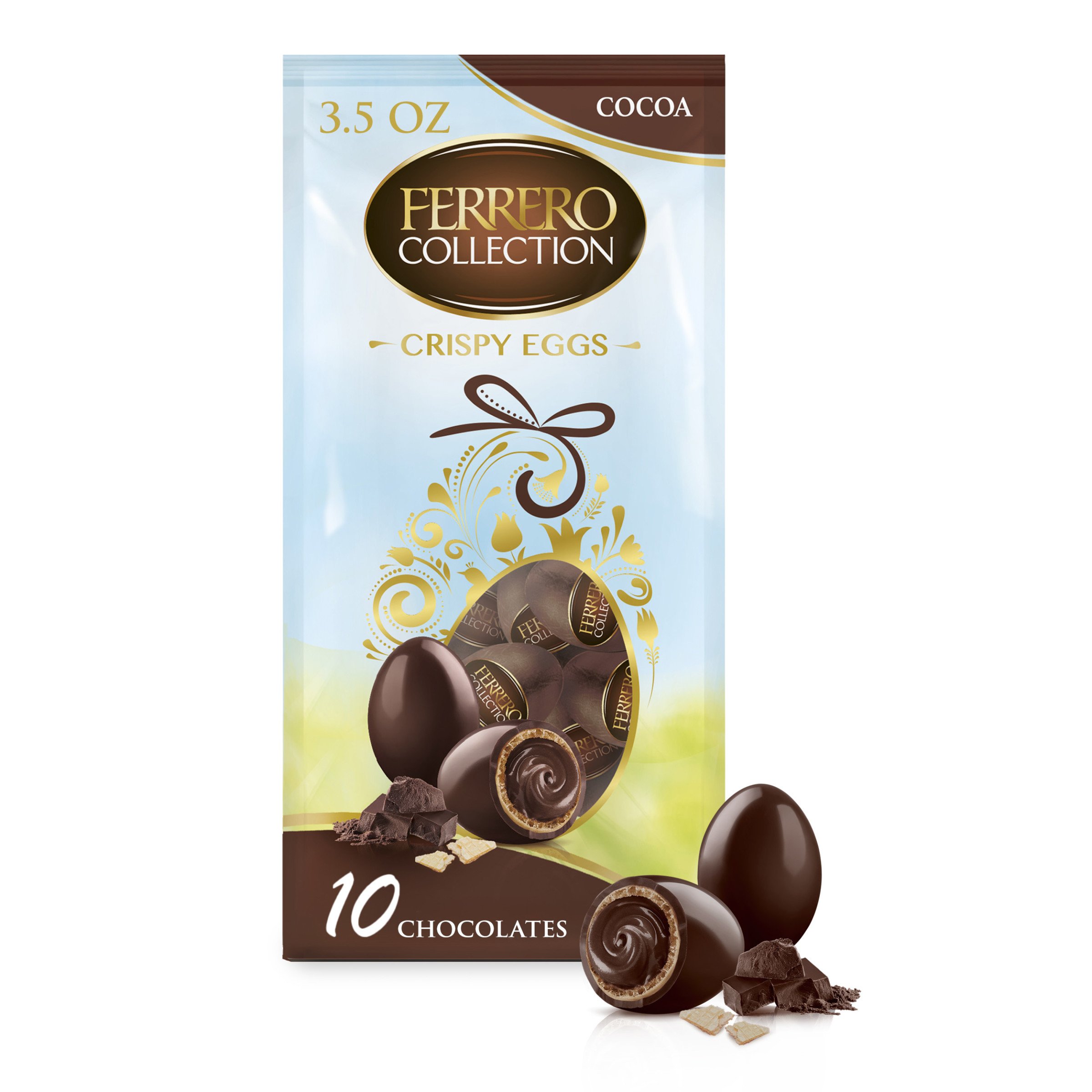 Ferrero Collection Cocoa Crispy Chocolate Eggs Easter Candy, 10 pc ...