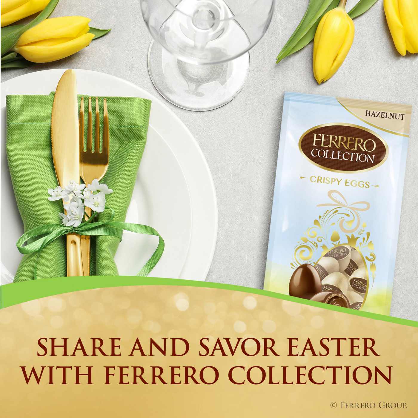 Ferrero Collection Hazelnut Crispy Chocolate Eggs Easter Candy, 10 pc ...
