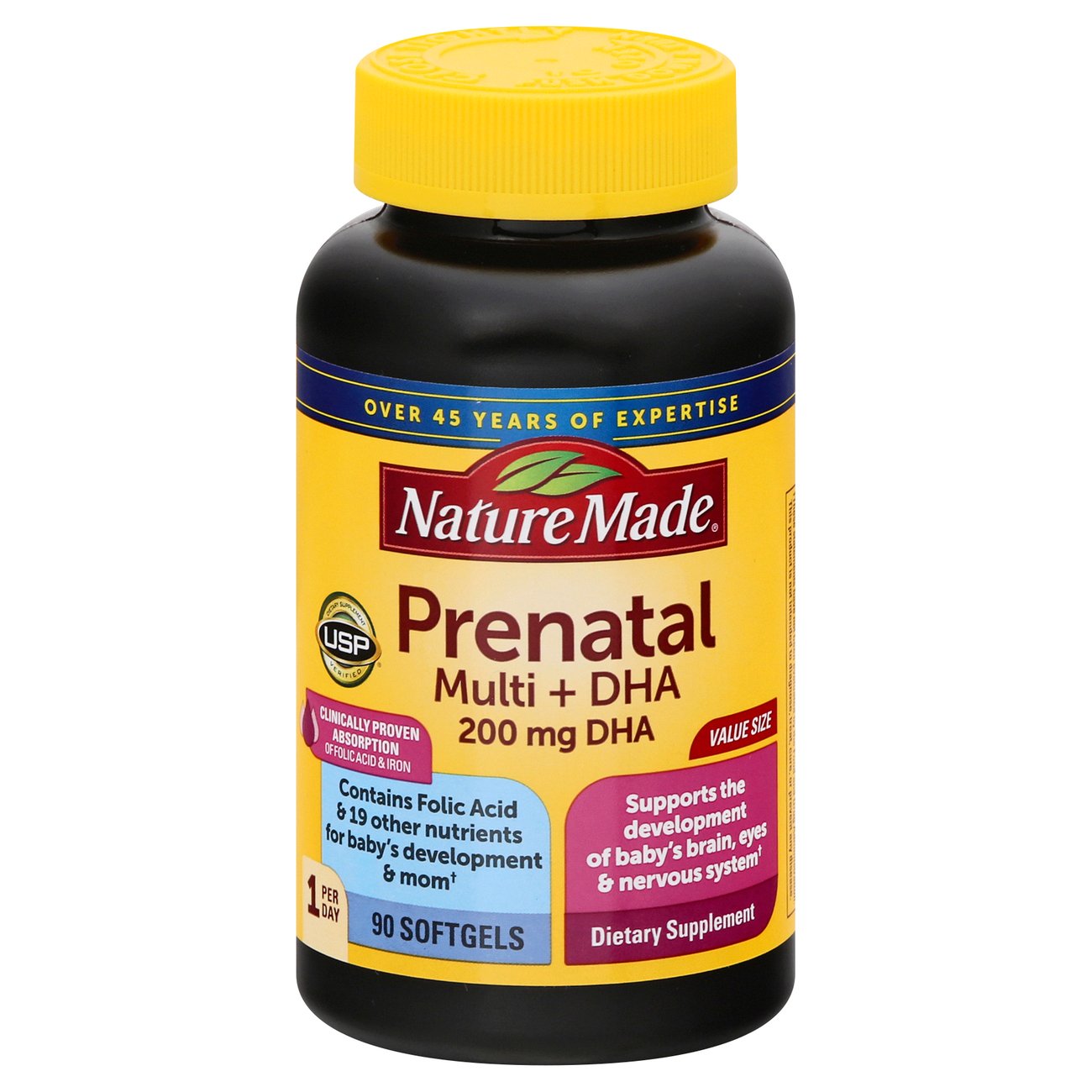 Nature Made Prenatal Multi + DHA Softgels - 200 mg - Shop Multivitamins ...