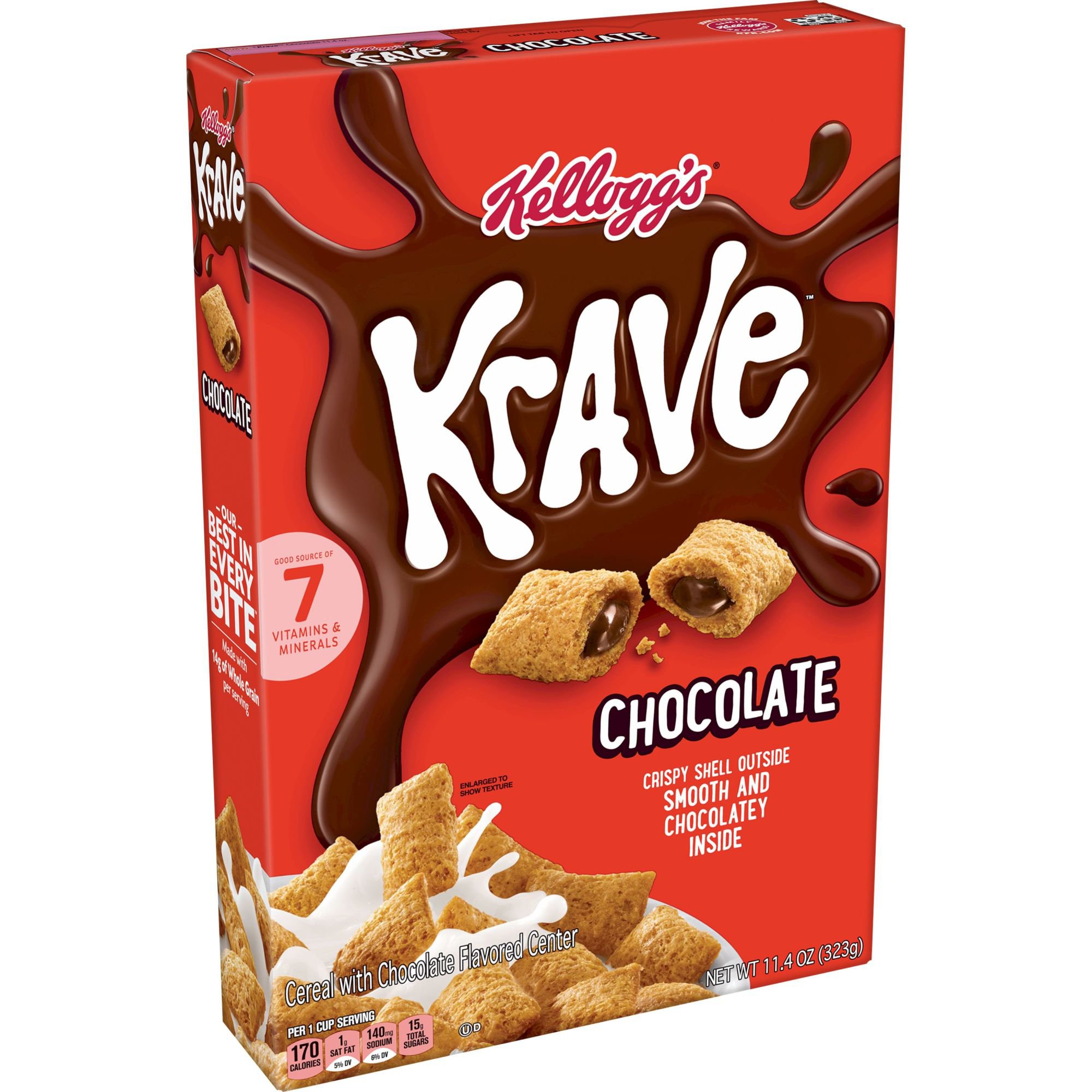 Kellogg's Krave Chocolate Cold Breakfast Cereal - Shop Cereal at H-E-B