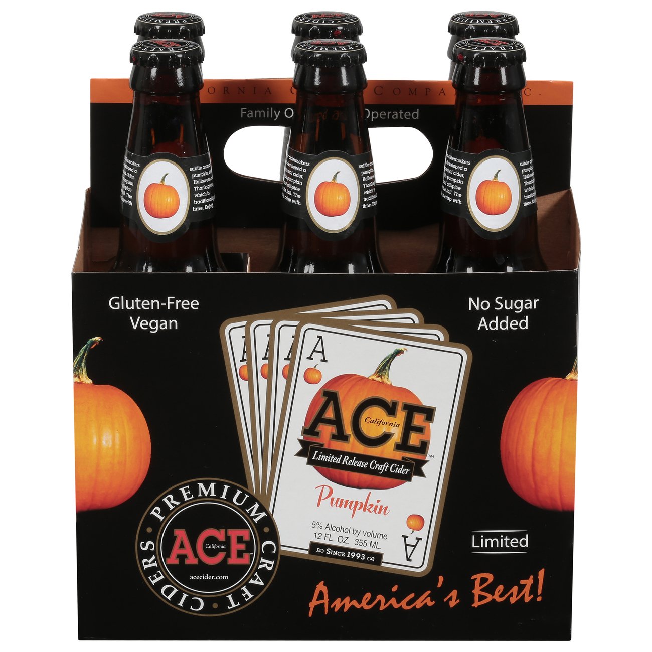 Ace Pumpkin Cider 12 oz Bottles - Shop Hard cider at H-E-B