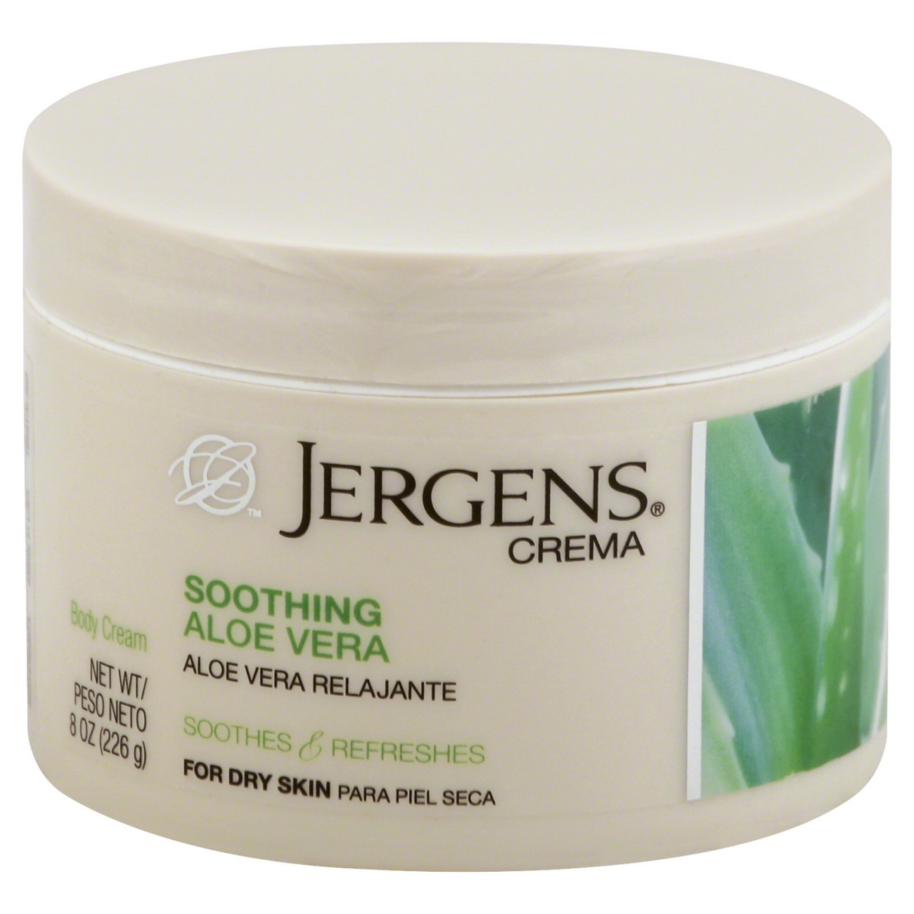 Jergens Creama Soothing Aloe Vera Body Cream / Aloe Vera Relajante ...