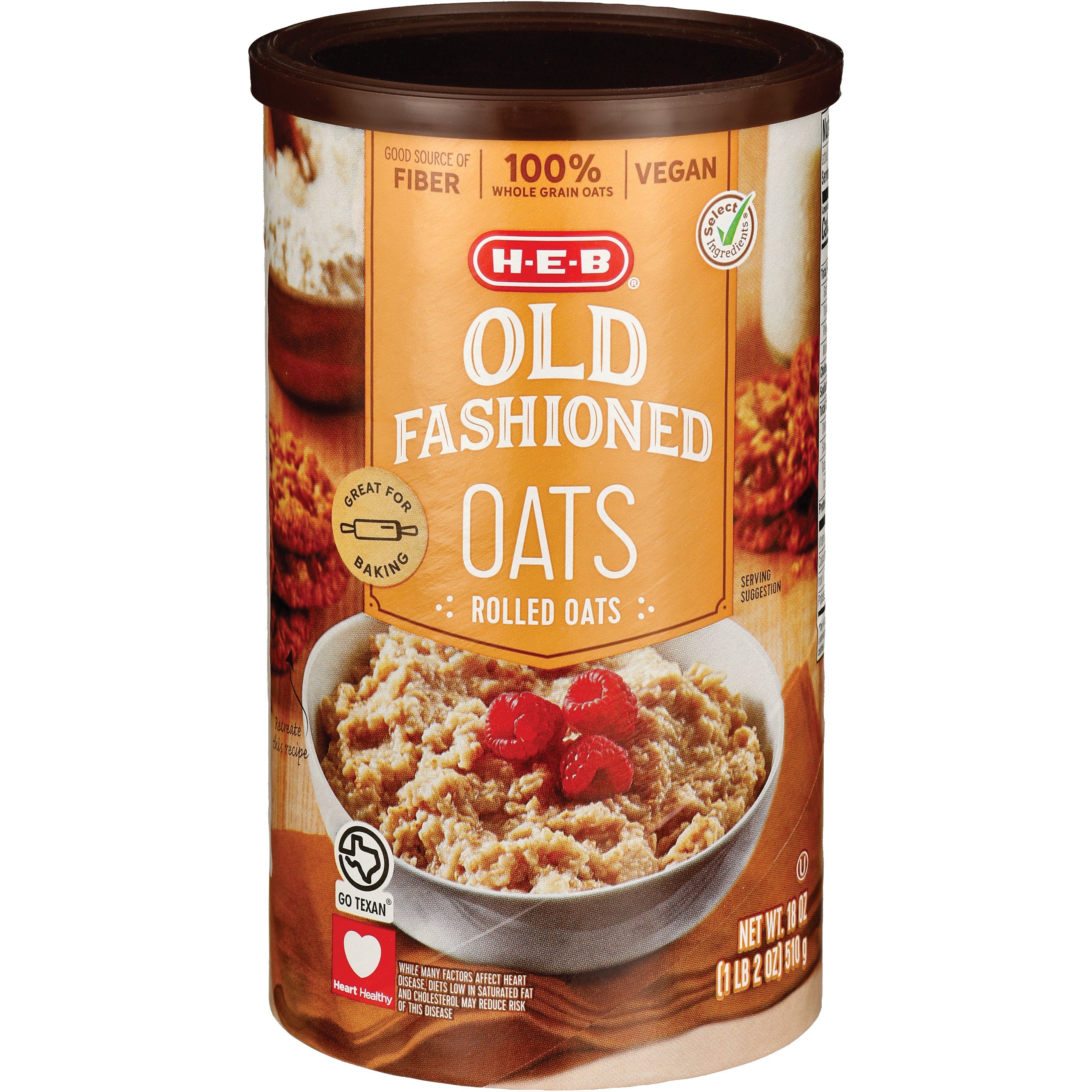 H-E-B Old Fashioned Oats - Shop Oatmeal & hot cereal at H-E-B