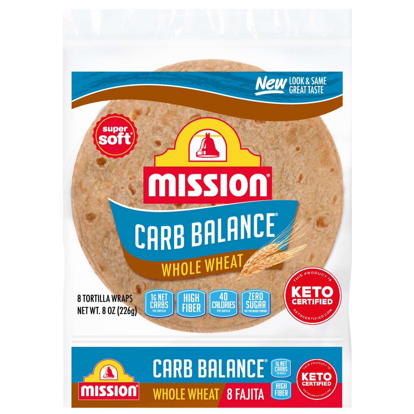 Mission Carb Balance Whole Wheat Flour Tortillas, Fajita Size - Shop ...