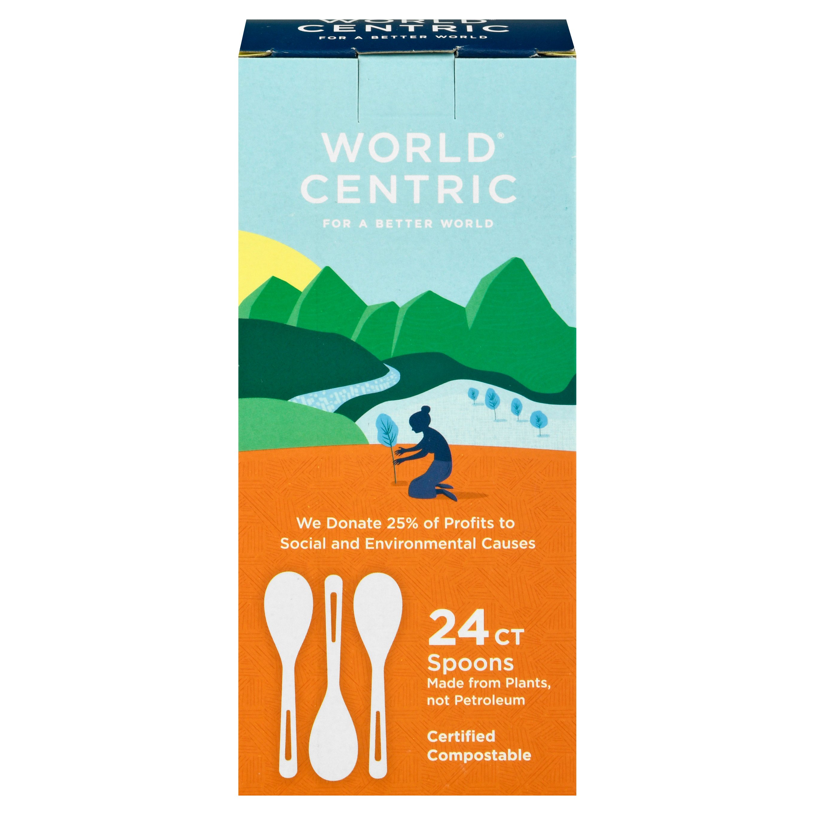 World Centric Compostable Spoons - White - Shop Flatware & utensils at ...