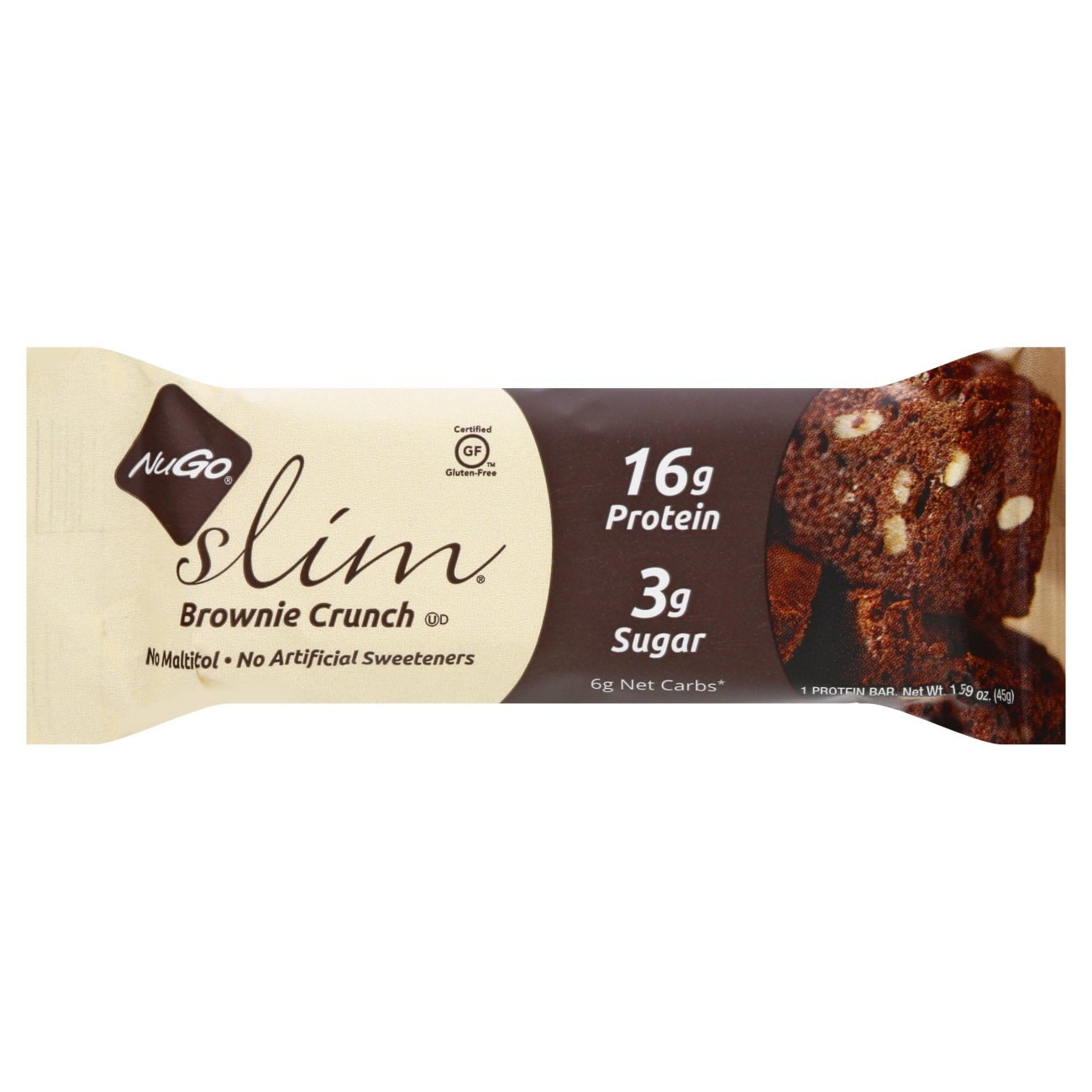 NuGo Slim Brownie Crunch Bar - Shop Snacks & Candy at H-E-B