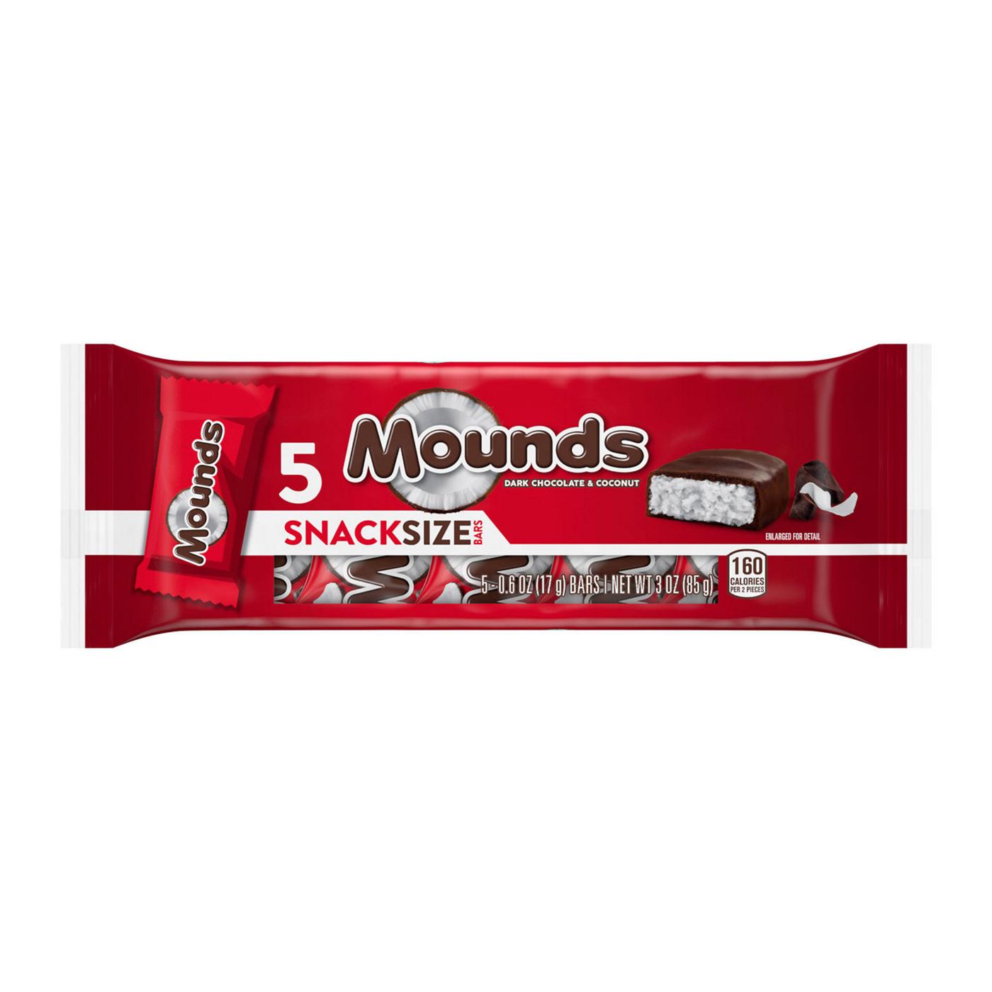 Mounds Dark Chocolate & Coconut Snack Size Candy Bars - Shop Candy at H-E-B