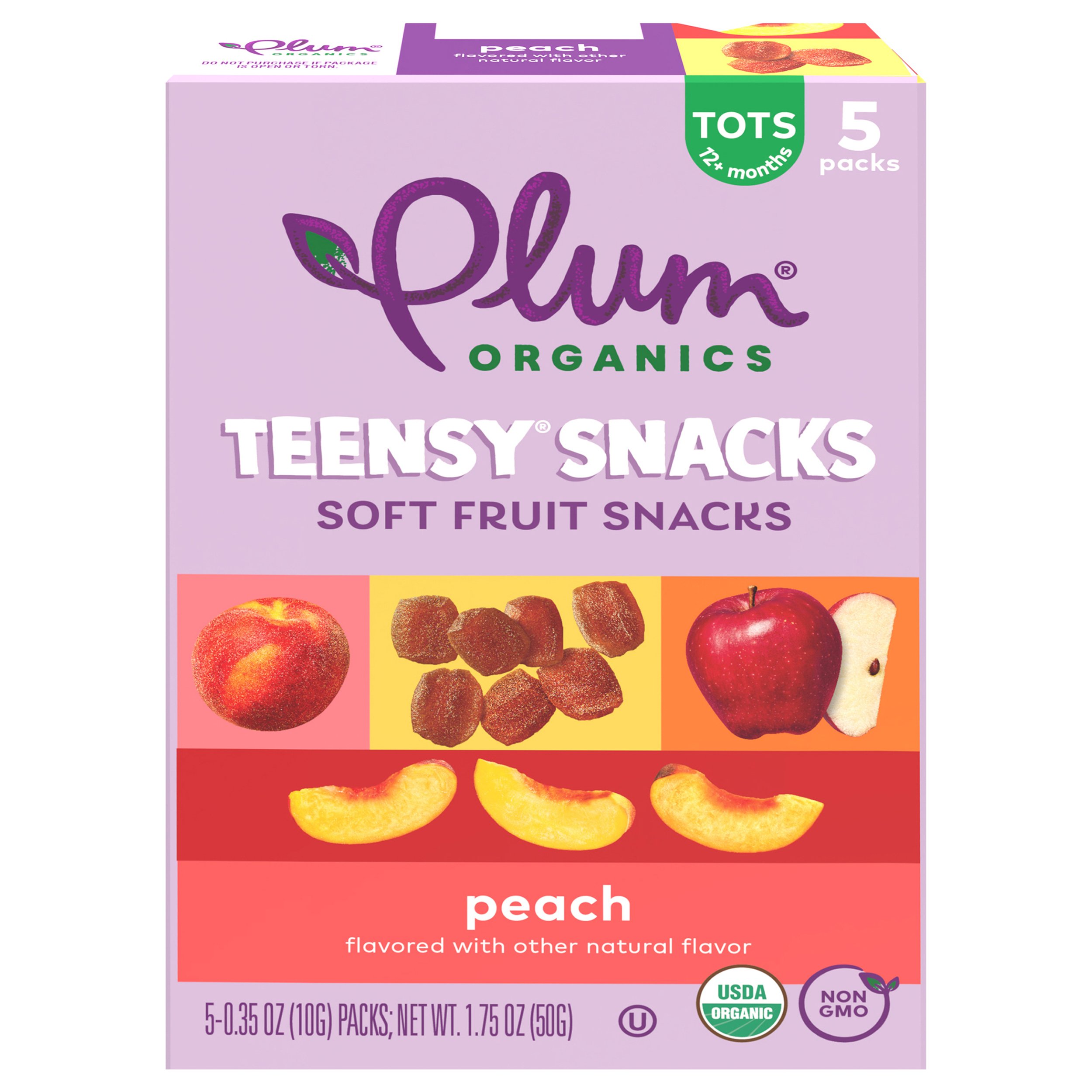 Plum Organics Tots Teensy Fruits Snacks - Peach - Shop Toddler food at ...