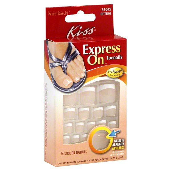 Kiss Express On Stick On Toenails - Shop Nail sets at H-E-B
