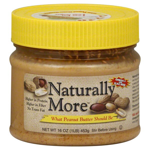 Naturally More Organic Peanut Butter With Flax - Shop Peanut Butter at ...