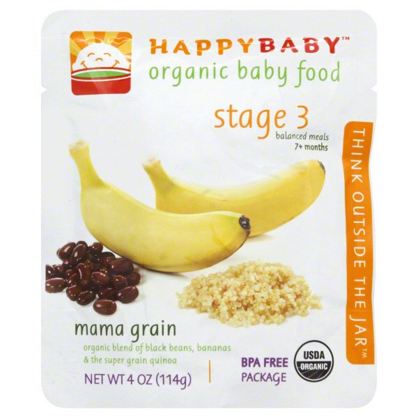 Happy Baby Organics Stage 3 Mama Grain Baby Food - Shop Baby food at H-E-B