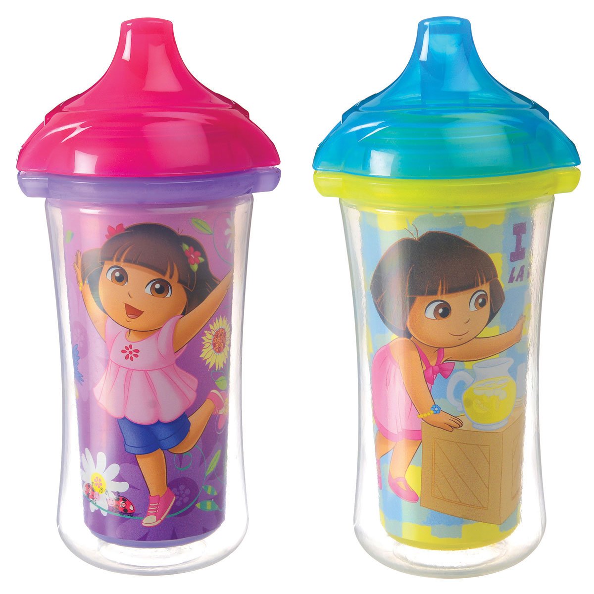 Munchkin Dora the Explorer Click Lock 9 OZ Insulated Sippy Cups ...