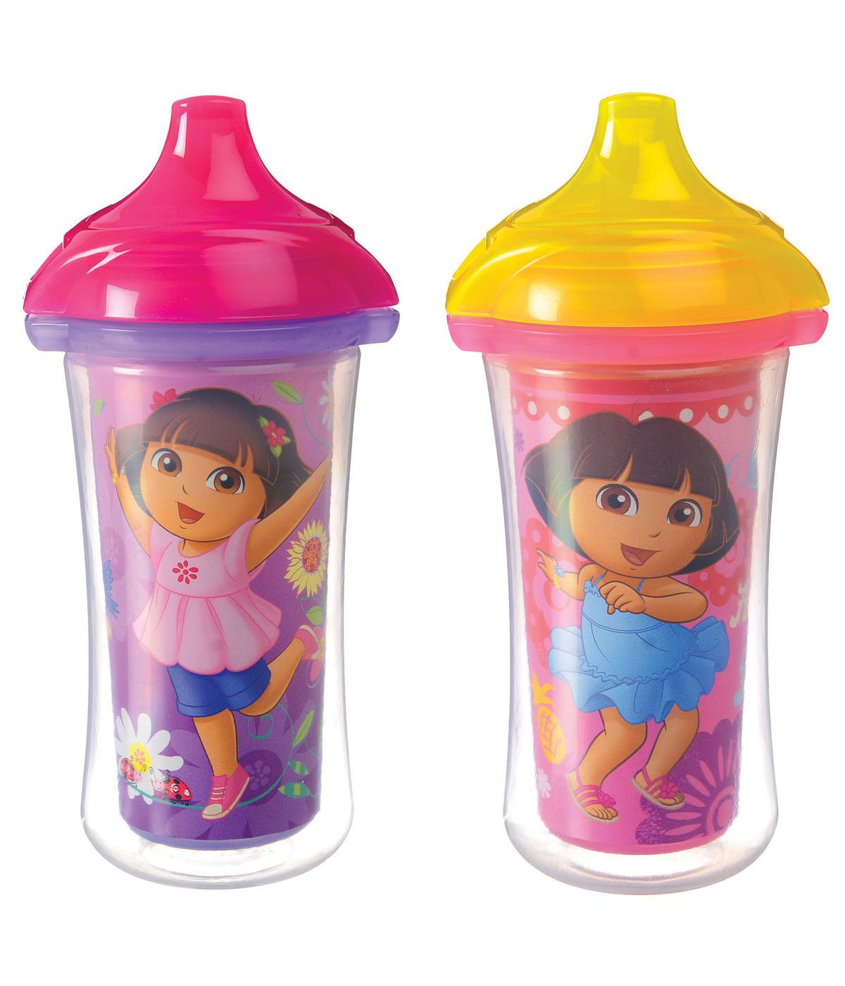 Munchkin Dora the Explorer Click Lock 9 OZ Insulated Sippy Cups ...