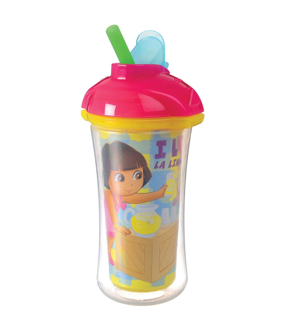 Munchkin Nickelodeon Dora the Explorer Insulated Straw Cup 12 +M ...