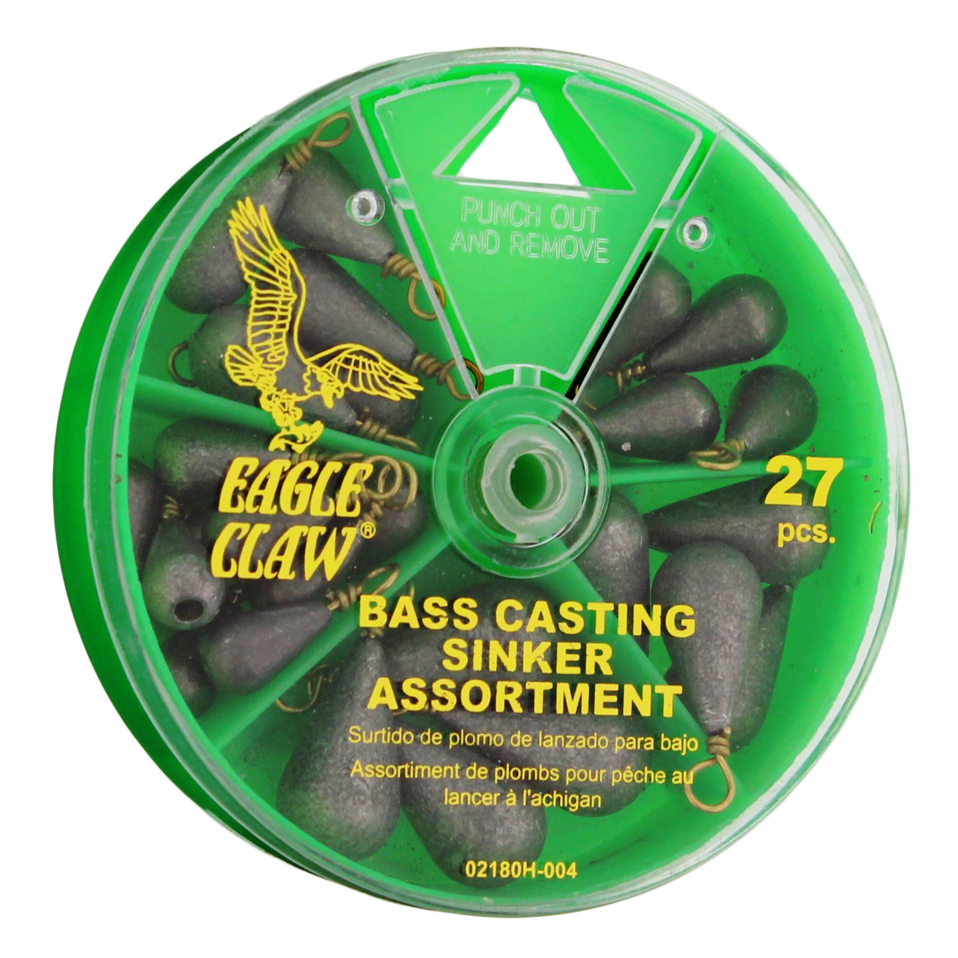 Eagle Claw Bass Casting Sinker Assortment - Shop Fishing at H-E-B Eagle Claw Bass Casting Sinker Assortment - Shop Fishing at H-E-B