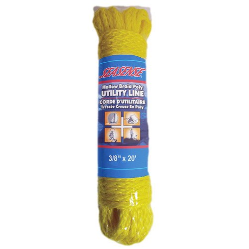 SeaSense Yellow Braided Polypropylene Rope -3/8 x 20' - Shop Fishing at ...
