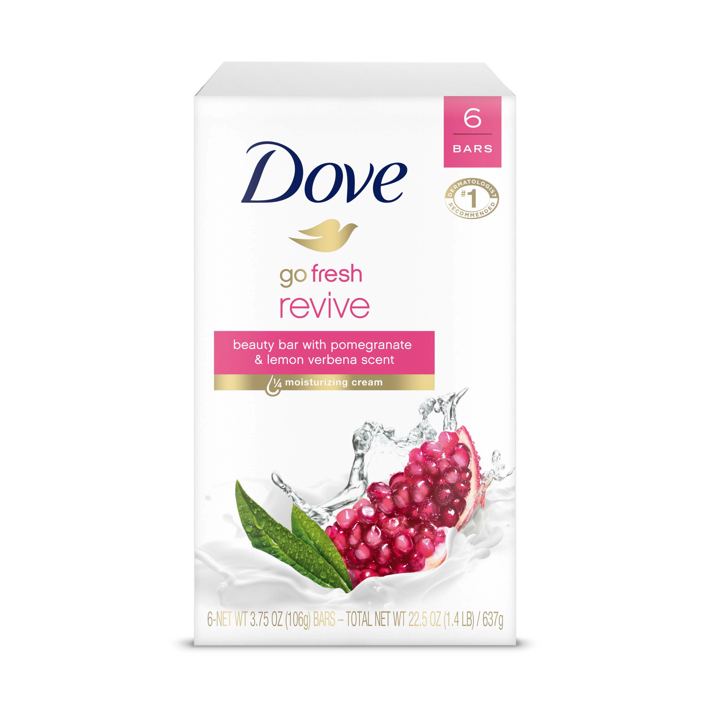 Dove Go Fresh Pomegranate And Lemon Verbena Beauty Bar 6 Pk Shop