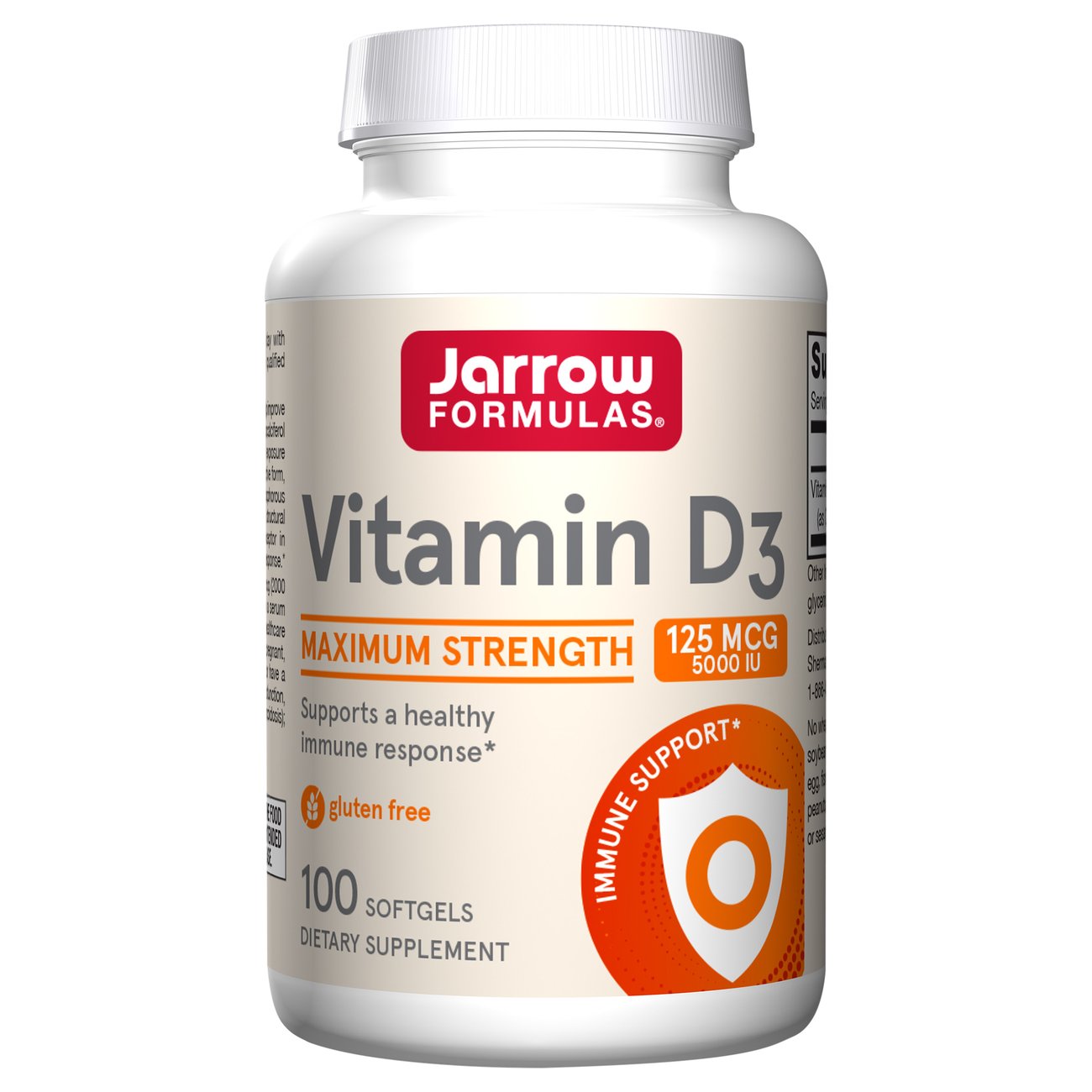 Jarrow Formulas Vitamin D3 Softgels - 5000 IU - Shop Vitamins A-Z at H-E-B