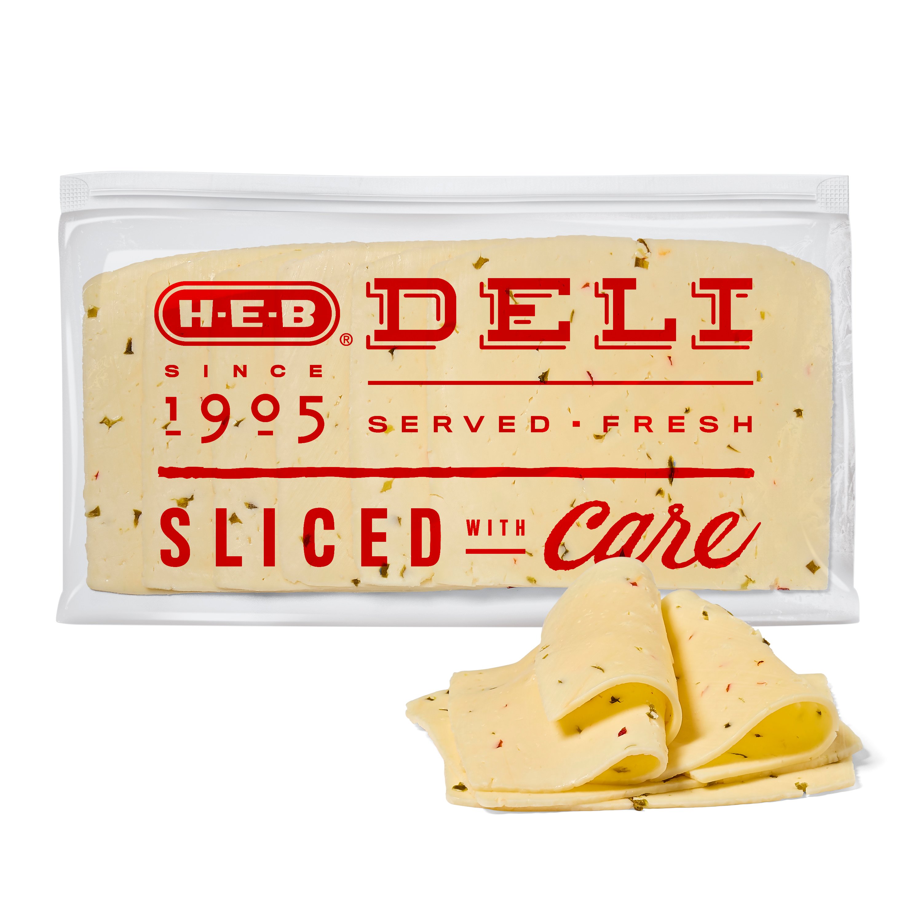 H-E-B Deli Jalapeño Pepper Havarti Cheese, Sandwich Sliced - Shop ...