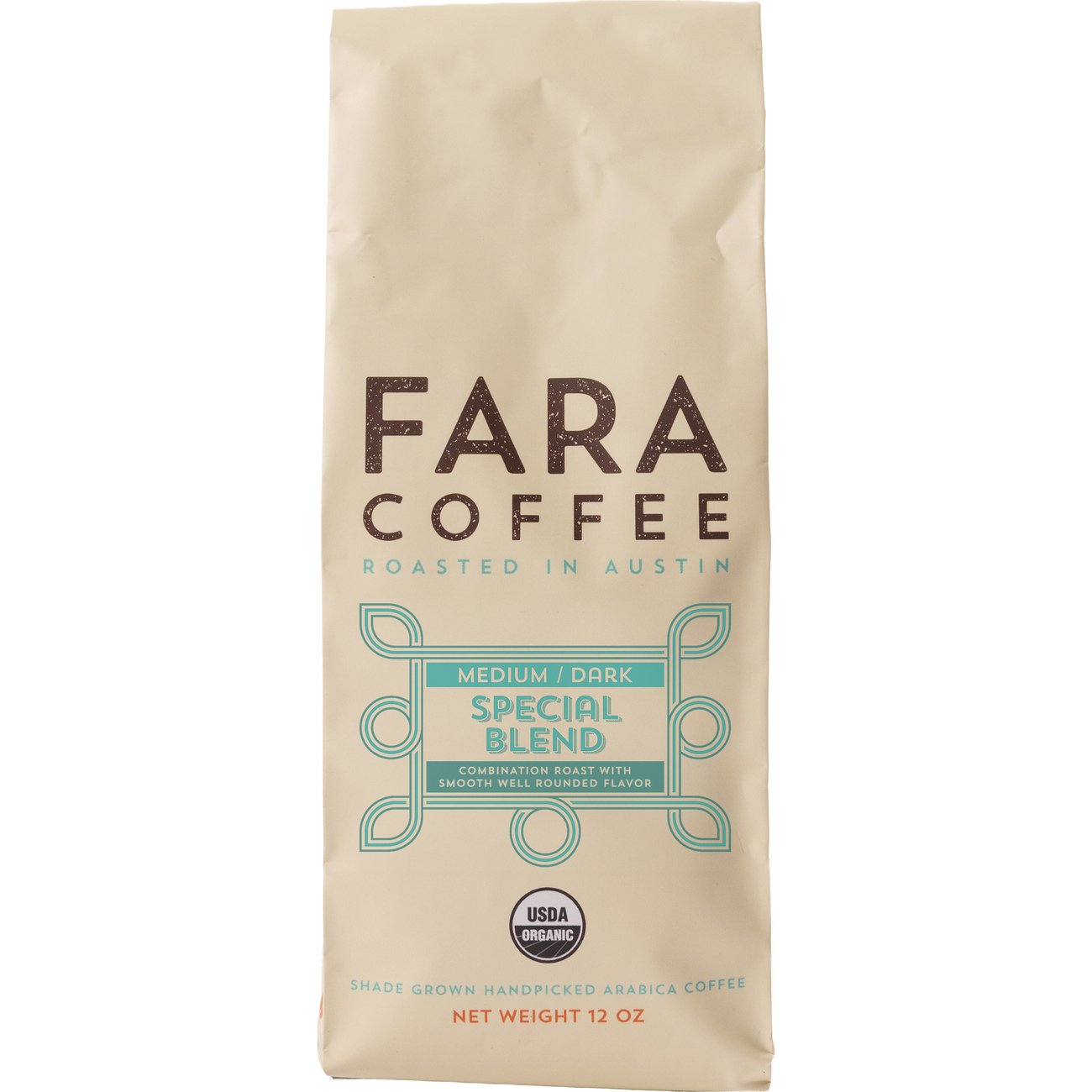 Fara Coffee Special Blend Medium & Dark Roast Whole Bean Coffee, 12 oz ...