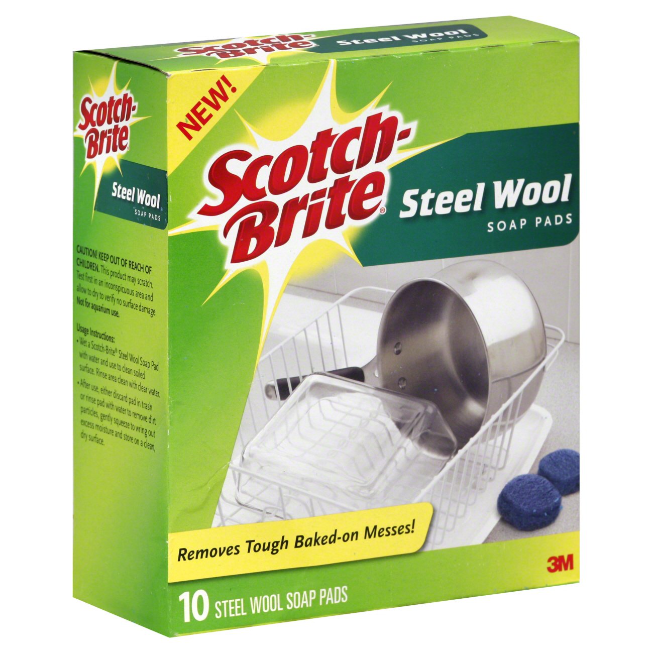Scotch-Brite Heavy Duty Steel Wool Soap Pads - Shop Sponges & scrubbers ...