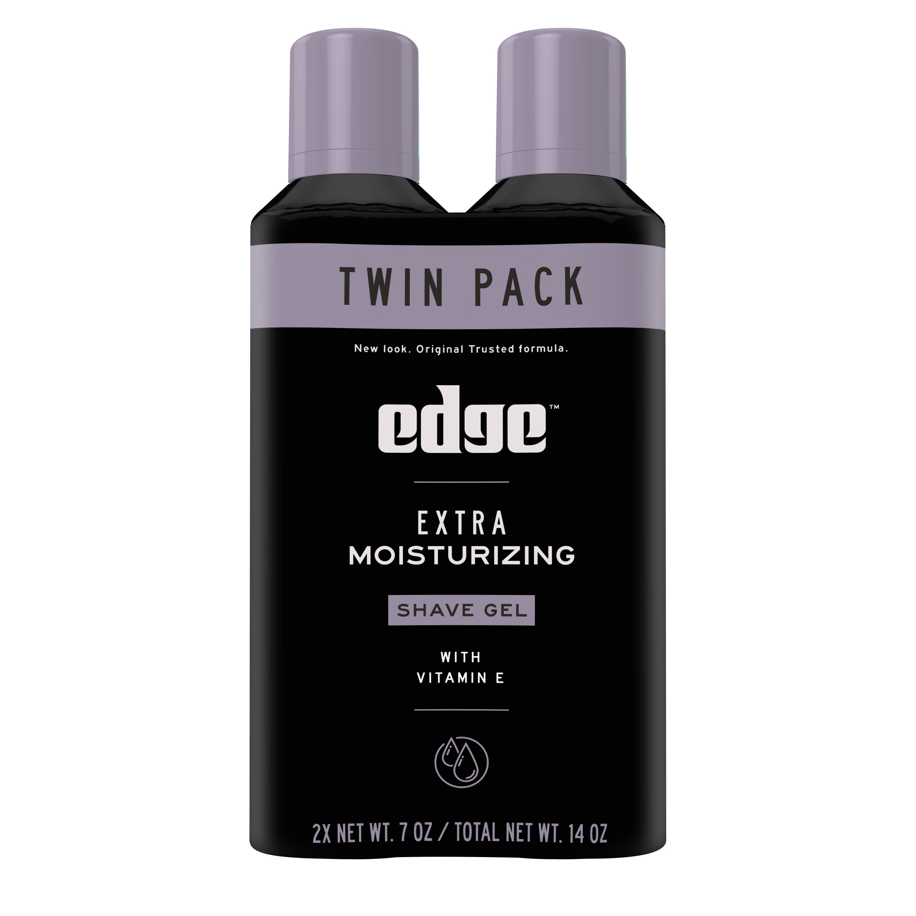 Edge Extra Moisturizing Shave Gel With Vitamin E, Twin Pack - Shop ...