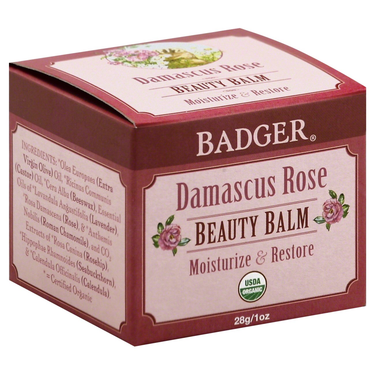 Badger Organic Damascus Rose Beauty Balm - Shop Facial Moisturizer at H-E-B