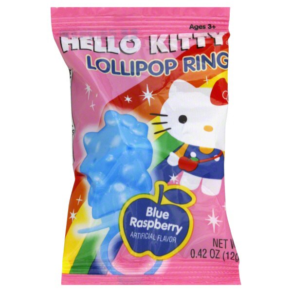 Hello Kitty Blue Raspberry Lollipop Ring - Shop Snacks & Candy at H-E-B