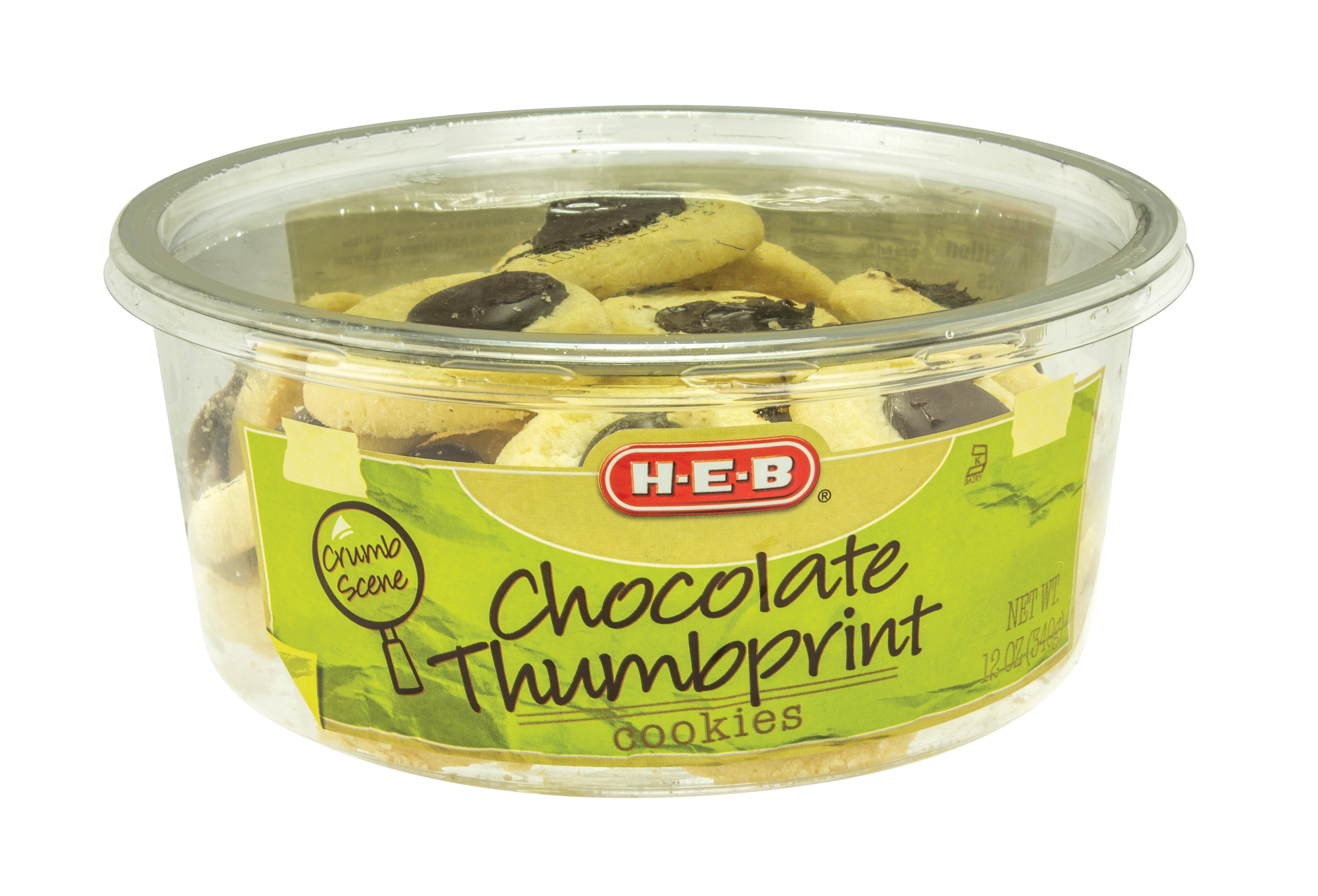 H-E-B Chocolate Thumbprint Cookies - Shop Cookies at H-E-B