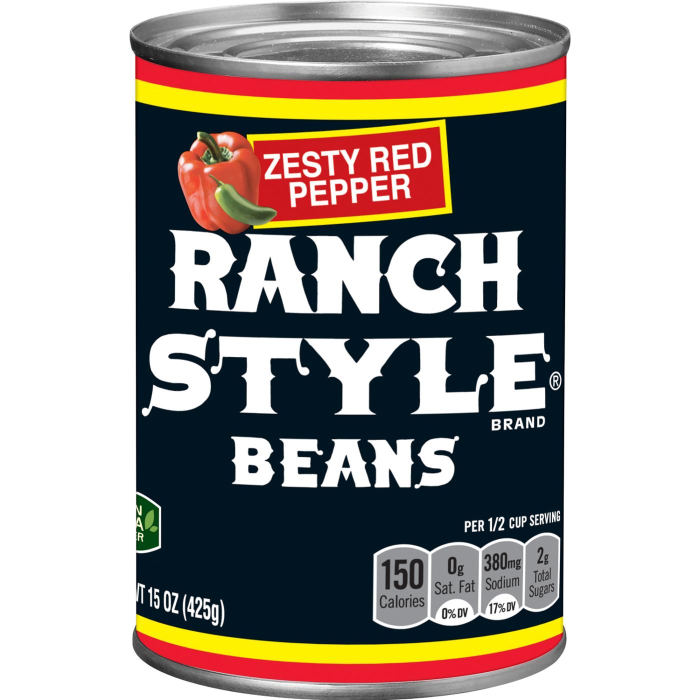 Ranch Style Beans Beans With Zesty Red Pepper Canned Beans - Shop Beans ...