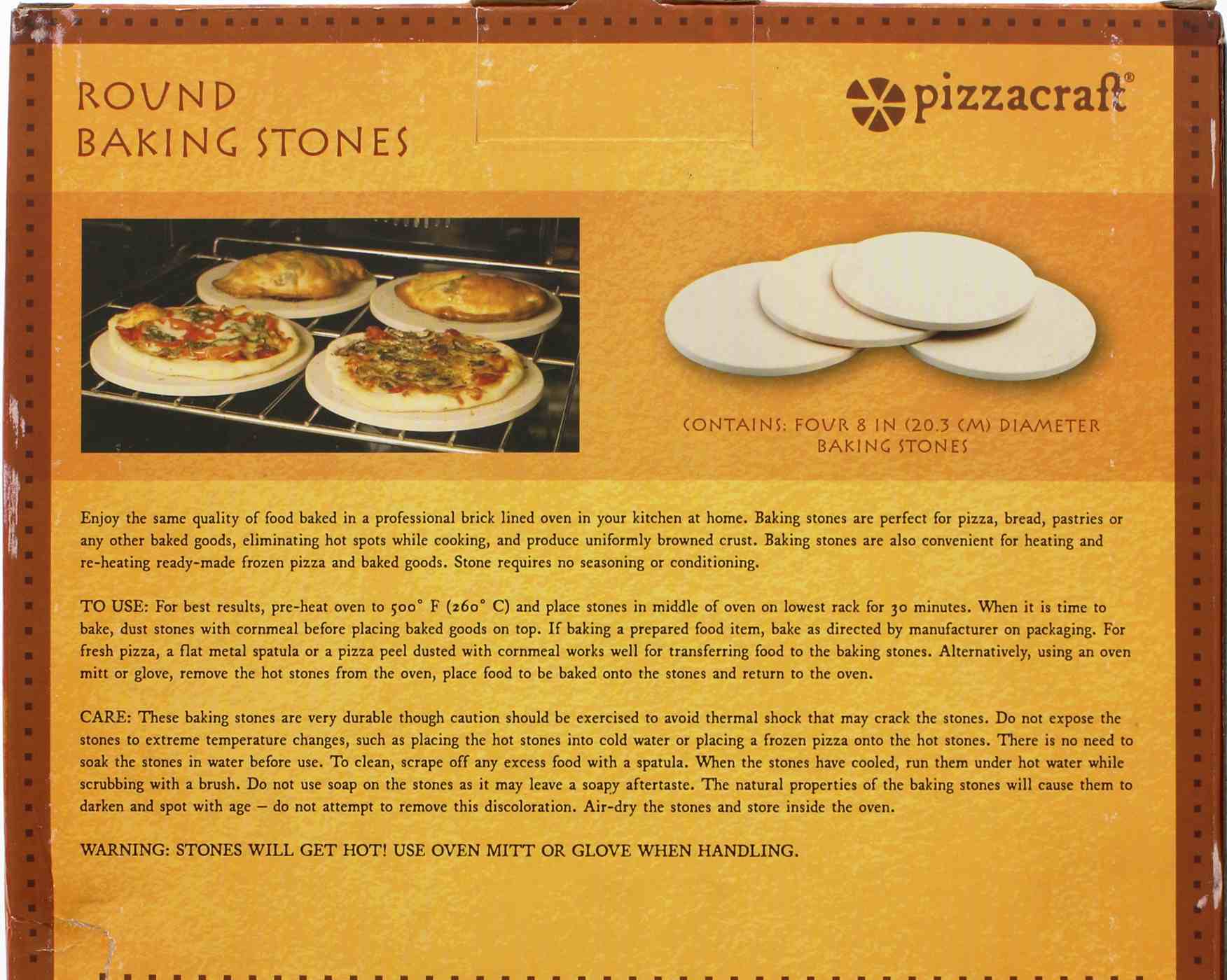 Pizzacraft 8 in Round Baking Stones - Shop Pans & dishes at H-E-B