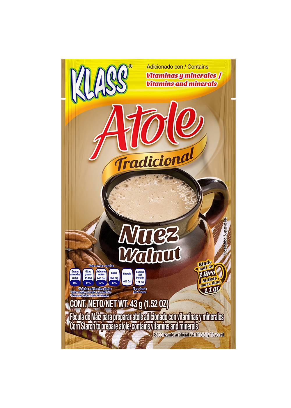 Klass Walnut Atole Drink Mix - Shop Mixes & flavor enhancers at H-E-B