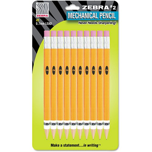 Zebra #2 Mechanical Pencil 0.7 mm Yellow - Shop Pencils at H-E-B