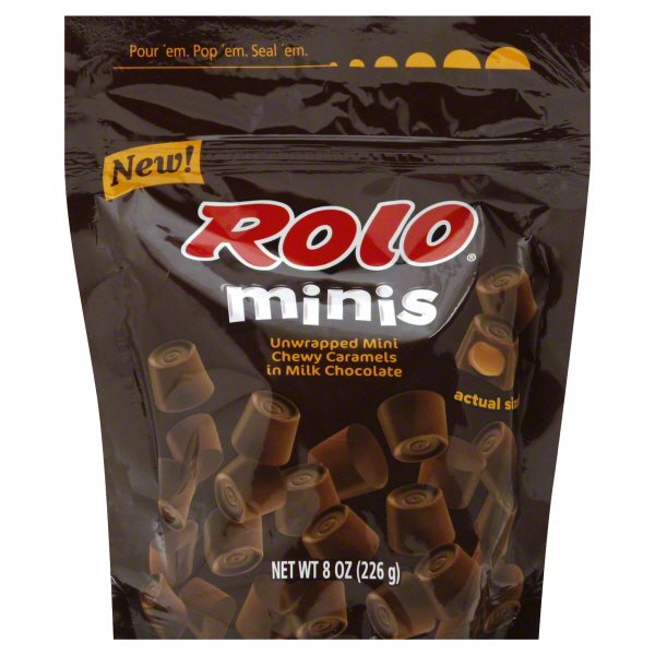 Rolo Unwrapped Mini Chewy Caramels In Milk Chocolate - Shop Snacks ...
