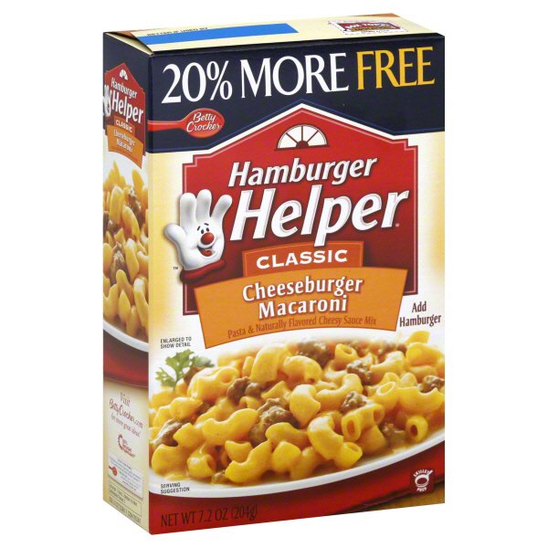 Hamburger Helper Cheeseburger Macaroni 20% More - Shop Pantry Meals at ...