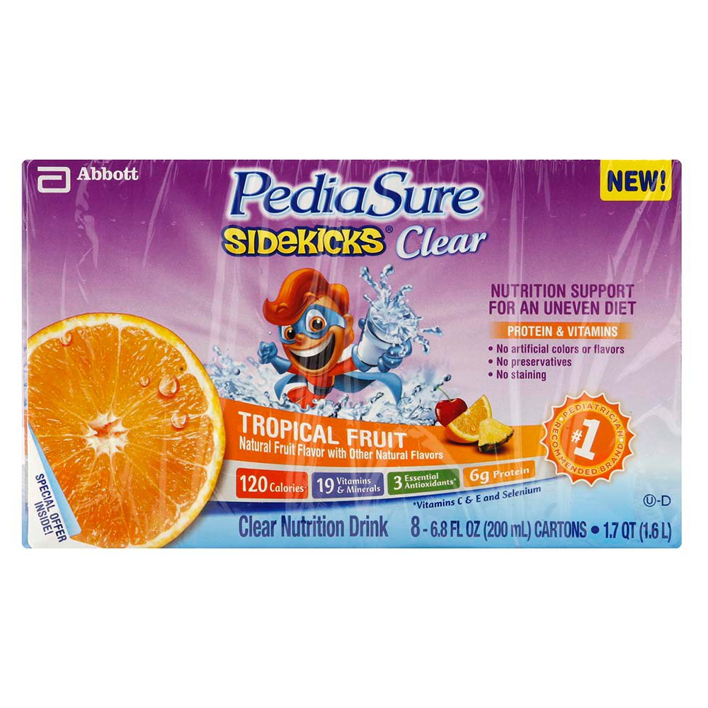 PediaSure Sidekicks Clear Nutrition Drink - Tropical Fruit - Shop ...