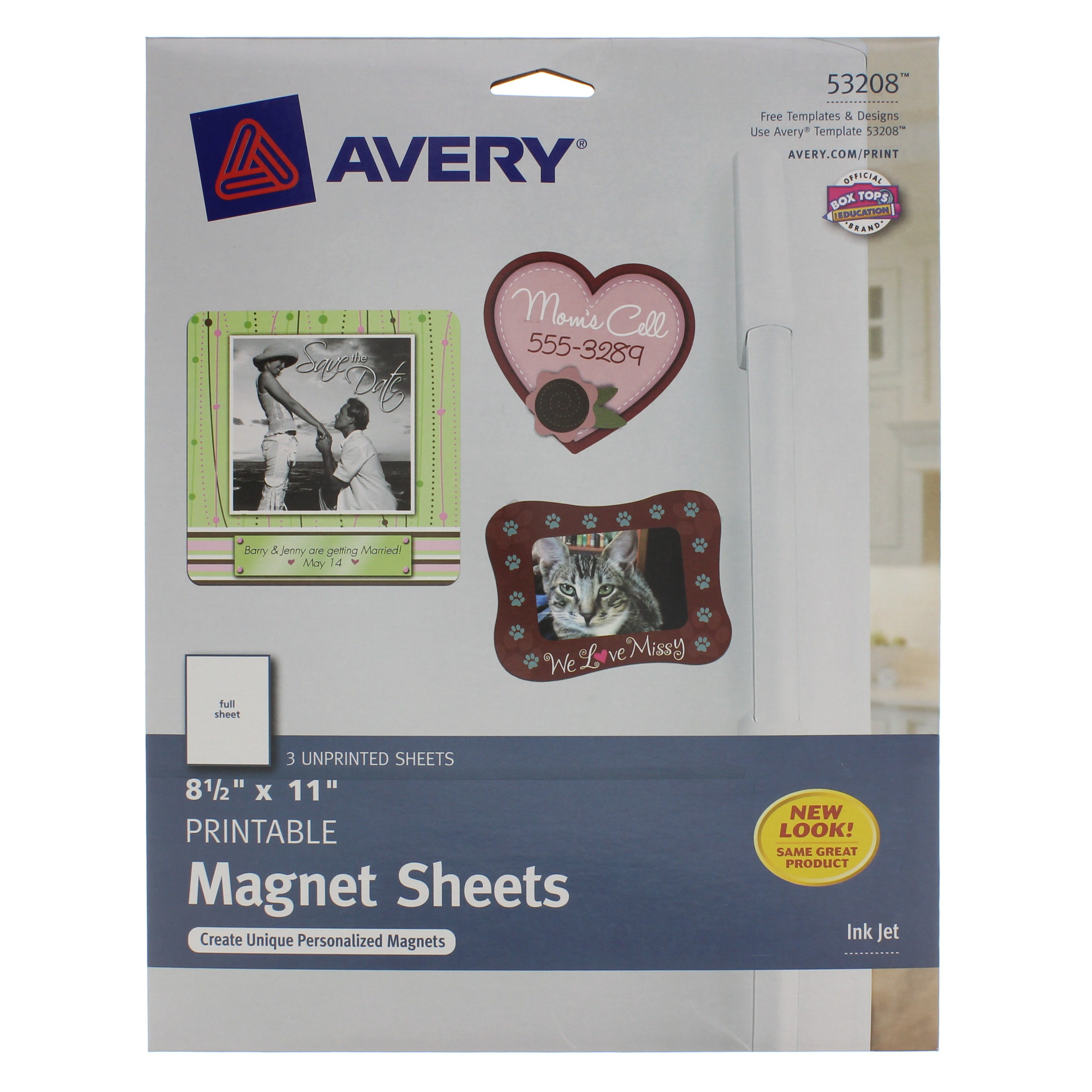 Avery Printable Magnet Sheets 53208, White 8.5" x 11" - Shop Dividers ...